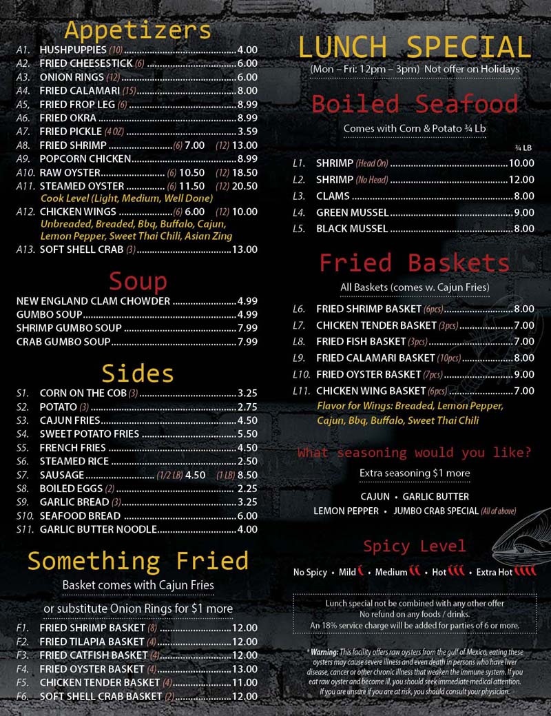 Menu | Royal Buffet